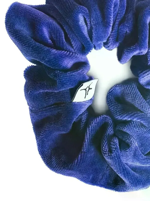 SPARK LE MONDE Rita Velvet-effect Scrunchie - Purple