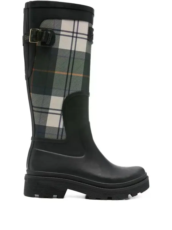 Barbour Dena Buckle Tartan-pattern Boots