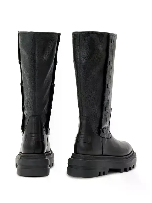 ALLSAINTS Studded Embellished Boots - Black