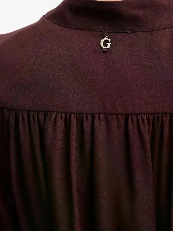 Guess V-neck Flounced Mini Dress