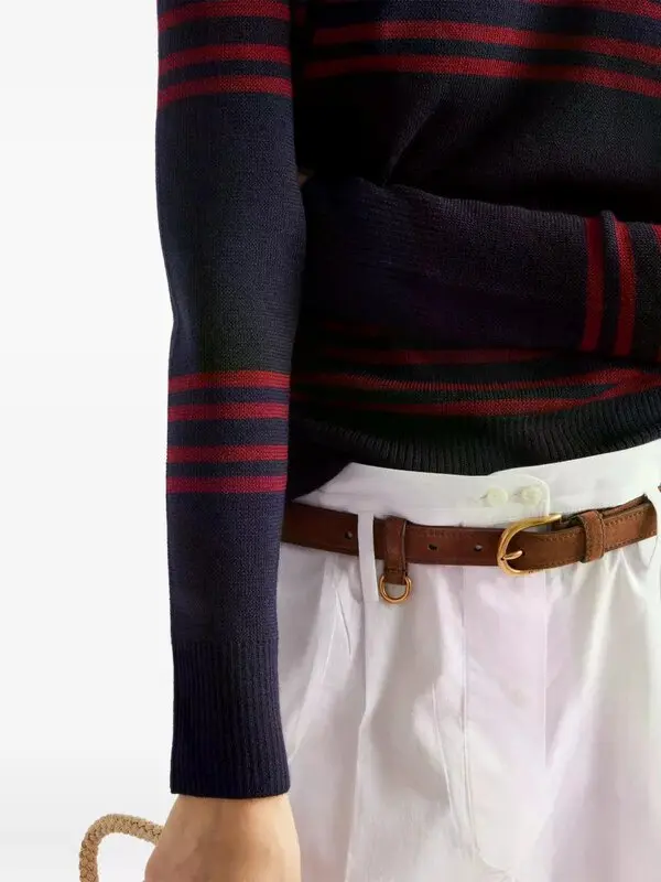Prada Striped Ribbed Sweater