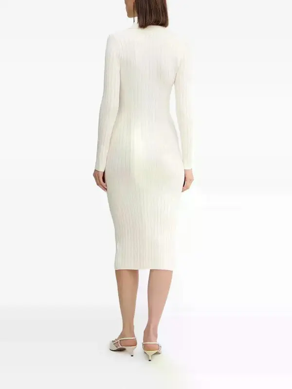 Guess Ribbed Knit Midi Dress