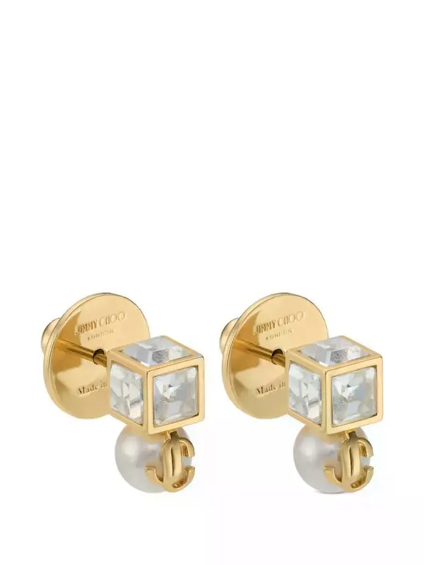 JIMMY CHOO Pearl Cube Studded Earrings