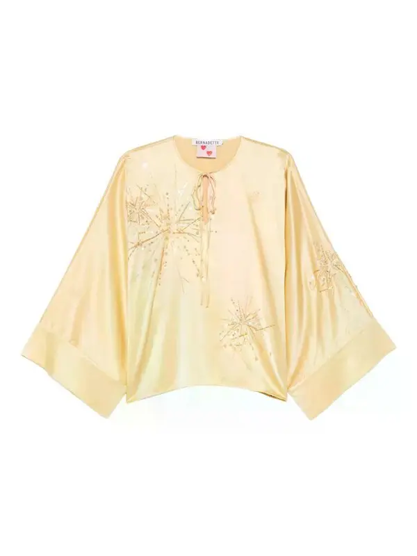 Bernadette Naomi Sequin-embellished Blouse - Yellow