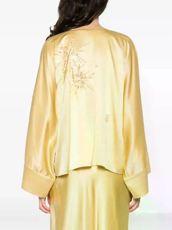 Bernadette Naomi Sequin-embellished Blouse - Yellow