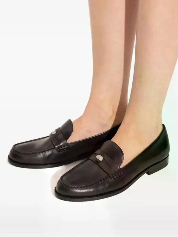 Tory Burch Leather Penny-slot Loafers