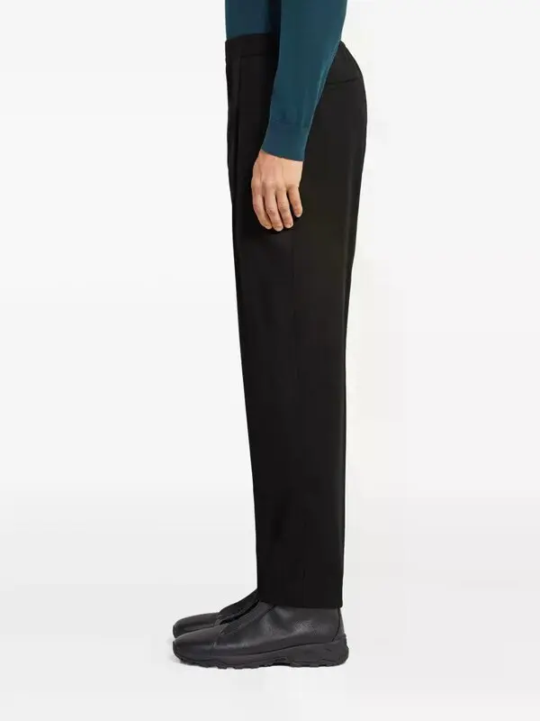 Zegna Elasticated-waistband Trousers - Blue
