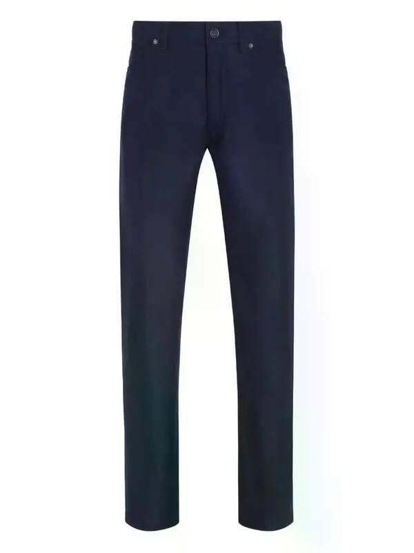 Zegna Wool-cashmere Pants - Blue