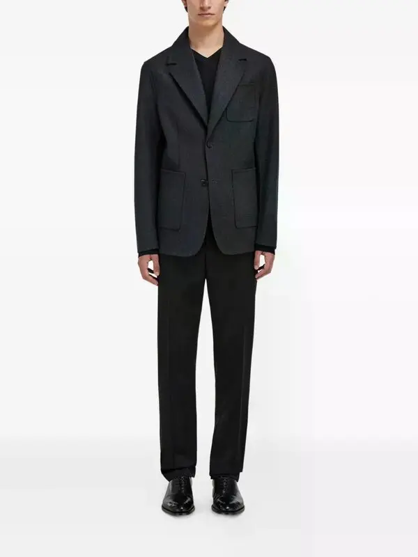 FERRAGAMO Applied Pockets Single-breasted Blazer