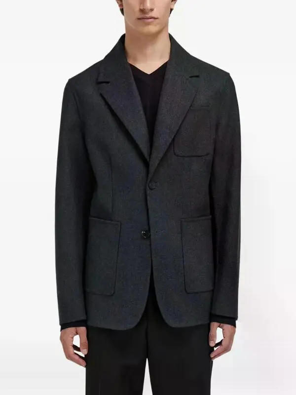 FERRAGAMO Applied Pockets Single-breasted Blazer
