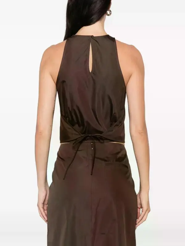 ST. AGNI Tie Detail Cocoon Top