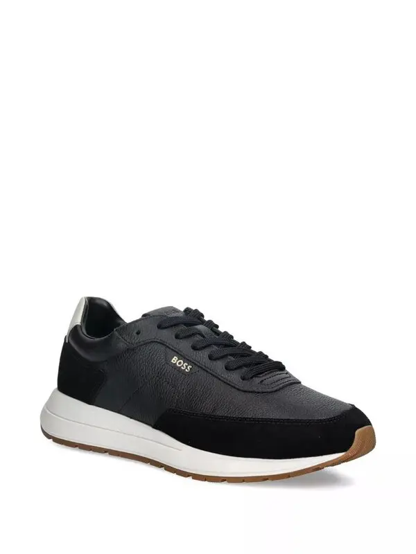 BOSS Suede Panel Sneakers - Black