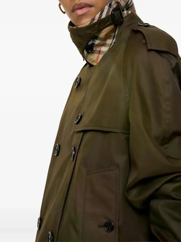 Burberry Double-breasted Cropped Trench Jacket