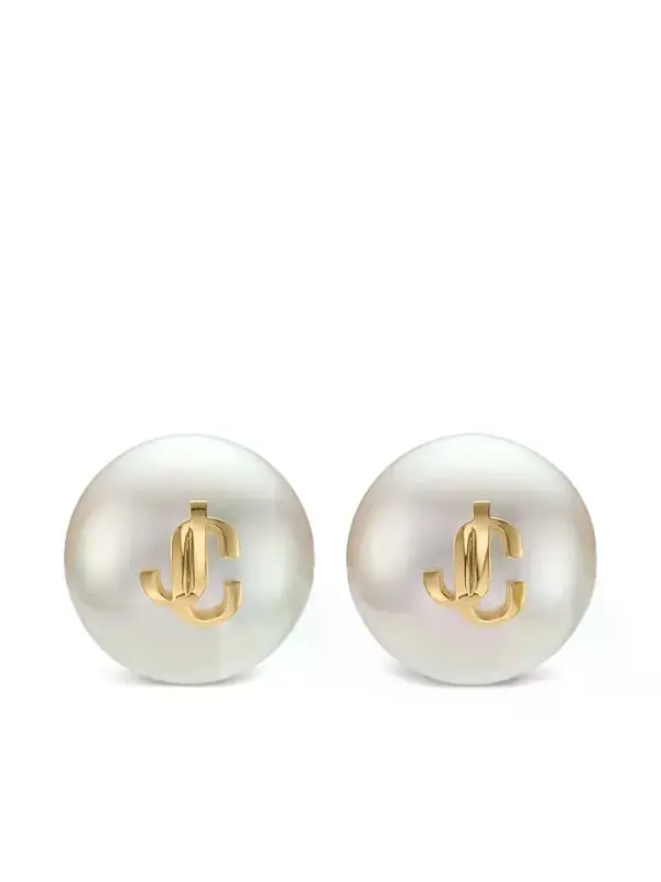 JIMMY CHOO Maxi Pearl Stud Earrings - White