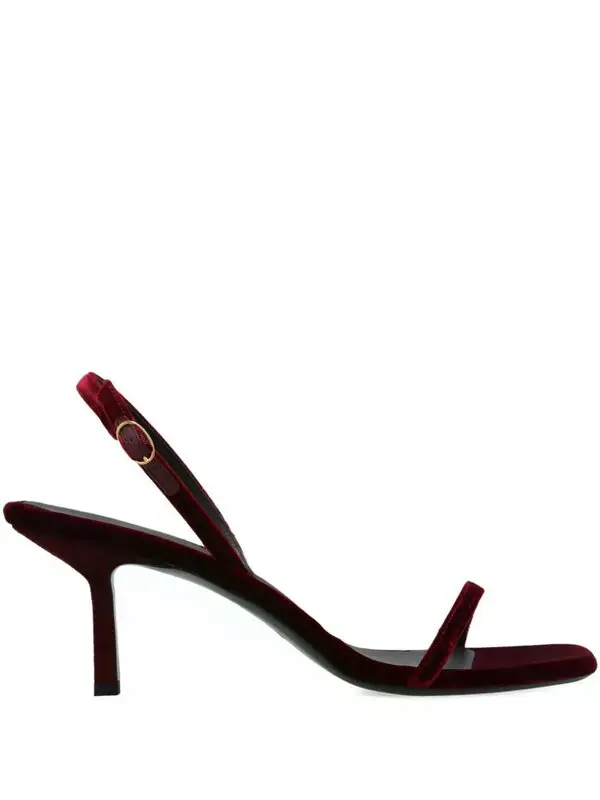 NEOUS 80mm Velvet Heeled Sandals - Red