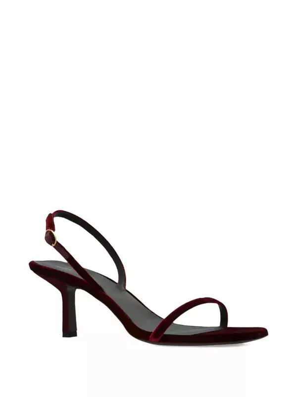NEOUS 80mm Velvet Heeled Sandals - Red