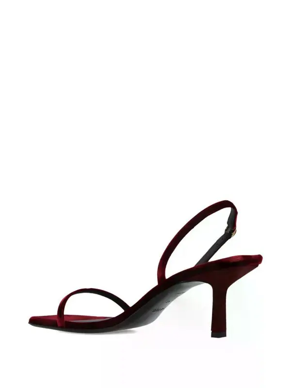 NEOUS 80mm Velvet Heeled Sandals - Red