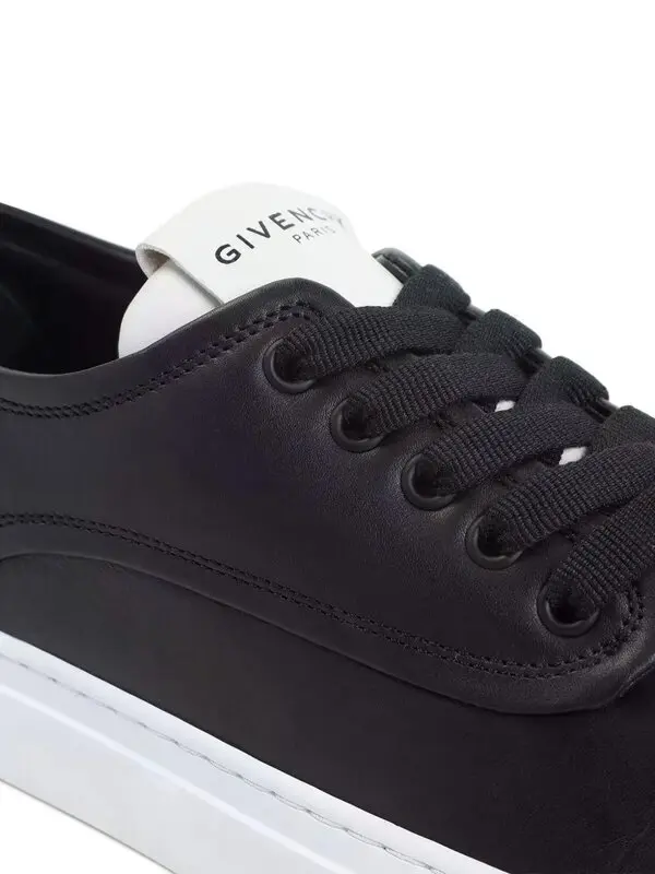 Givenchy Leather Lace-up Sneakers - Black