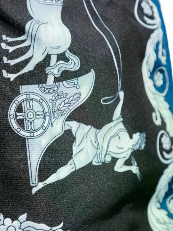 Versace Printed Swim Shorts - Blue