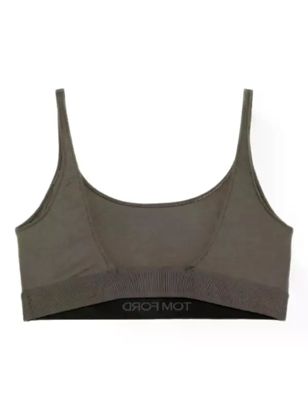 TOM FORD Ribbed Logo-detail Bra