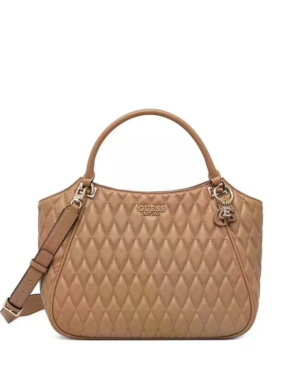 Guess Quilted Charm Tote - Neutrals
