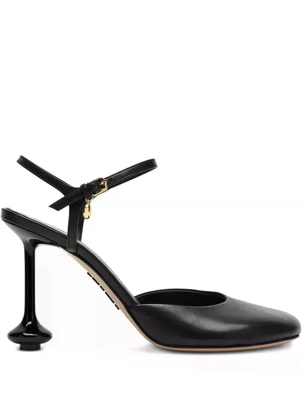 Loewe 90mm Sculpted-heel Ankle-strap Pumps