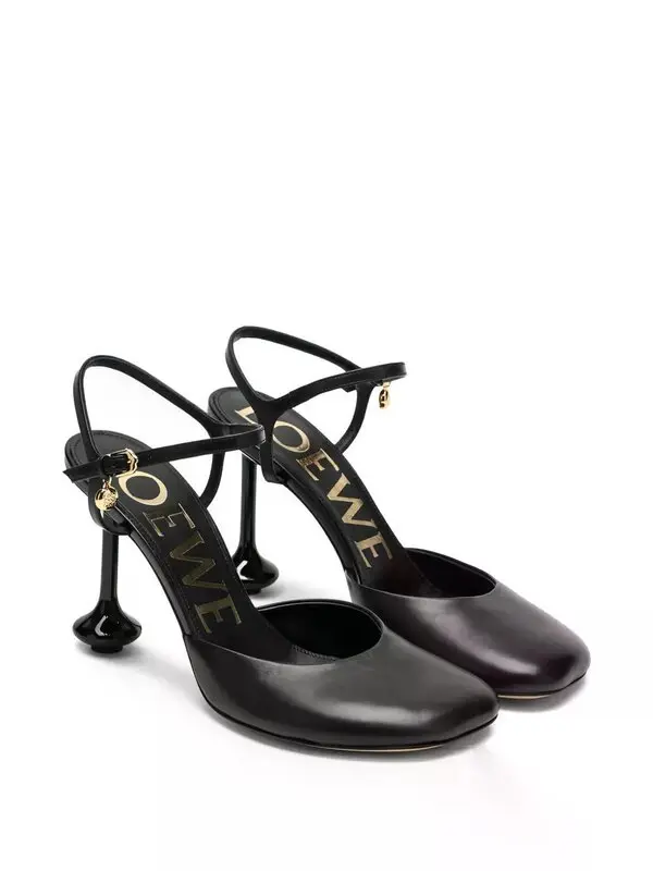 Loewe 90mm Sculpted-heel Ankle-strap Pumps