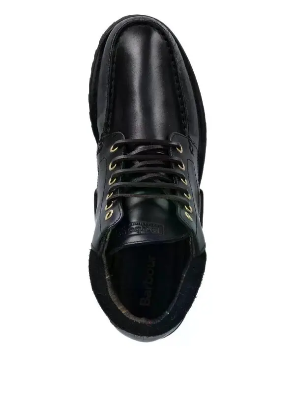 Barbour 30mm Tiller Eyelet Lace-up Boots - Black
