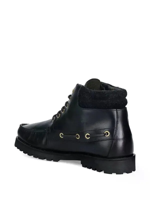 Barbour 30mm Tiller Eyelet Lace-up Boots - Black
