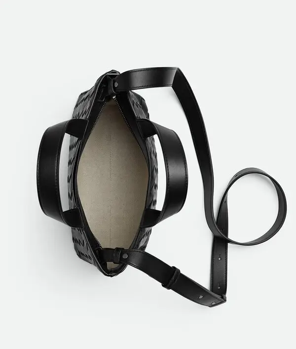 Bottega Veneta Mini Intrecciato Zipped Tote - Black
