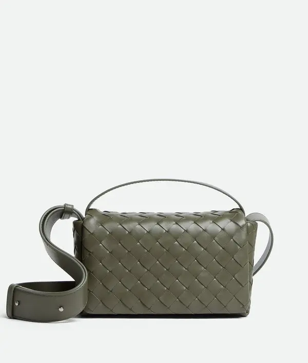 Bottega Veneta Intrecciato Mini Bag With Flap - Crocodile