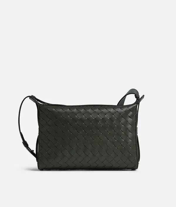 Bottega Veneta Intrecciato Tribeca Top Handle - Dark Green