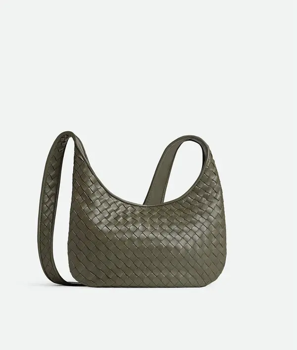 Bottega Veneta Small Veneto Intrecciato Nappa Cross-body Bag - Crocodile