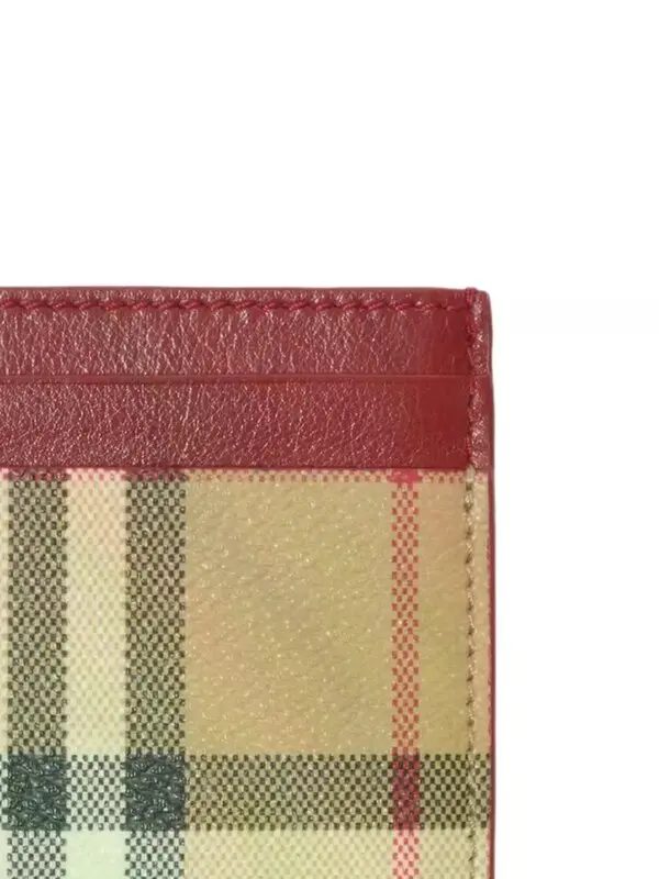 Burberry Check Card Case - Neutrals