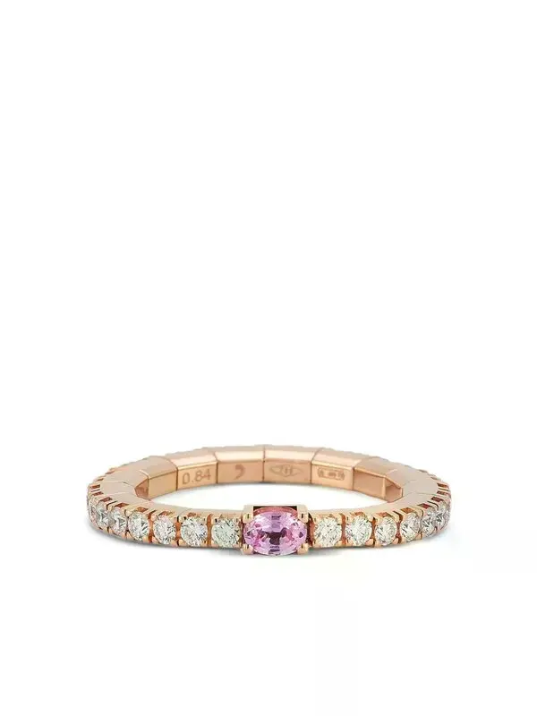 Roberto Demeglio 18k Rose Gold Sapphire And Diamond Ring - Pink
