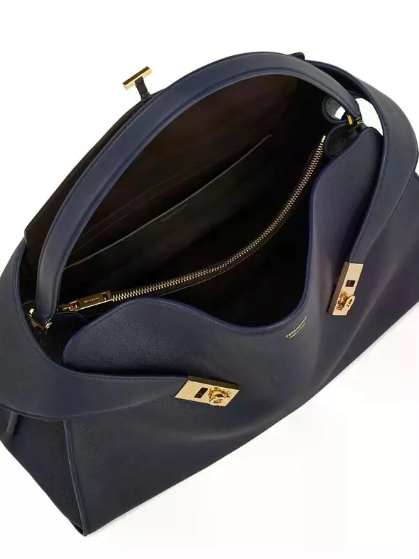 FERRAGAMO Large Leather Shoulder Bag