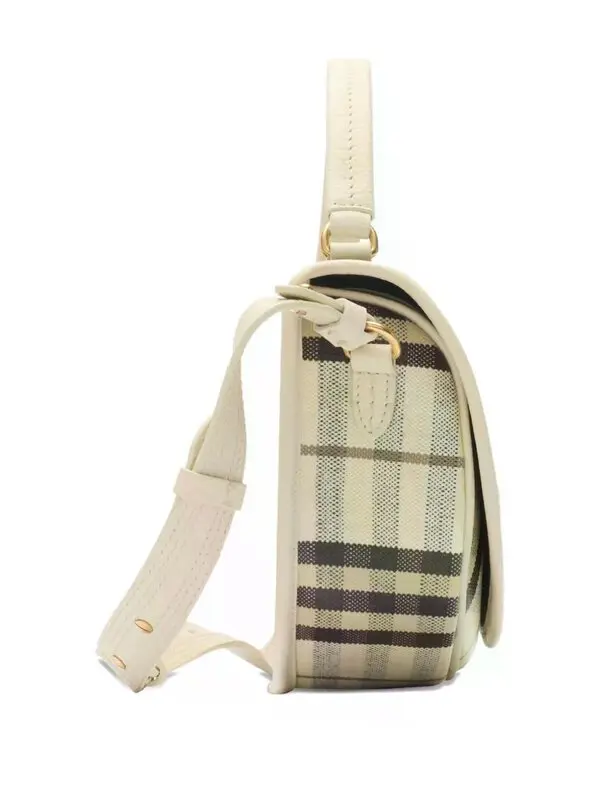 Burberry Highlands Plaid Tote Bag - Neutrals