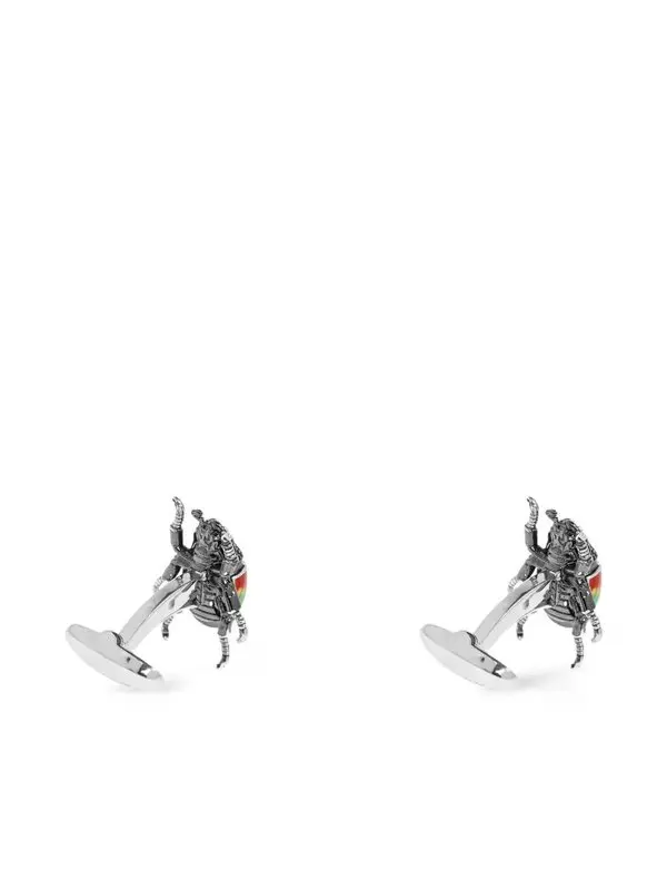 Paul Smith Beetle Striped Cufflinks