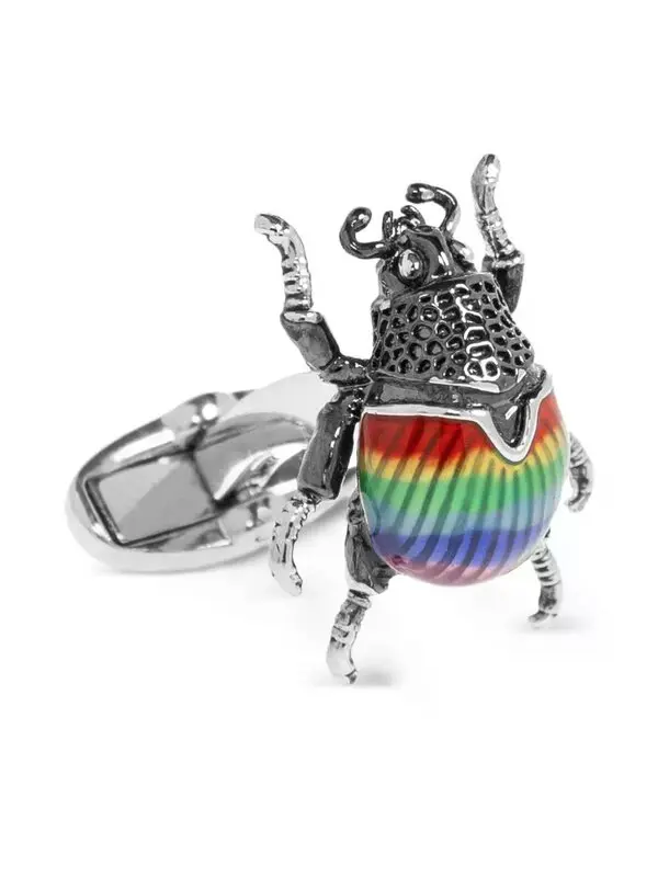 Paul Smith Beetle Striped Cufflinks