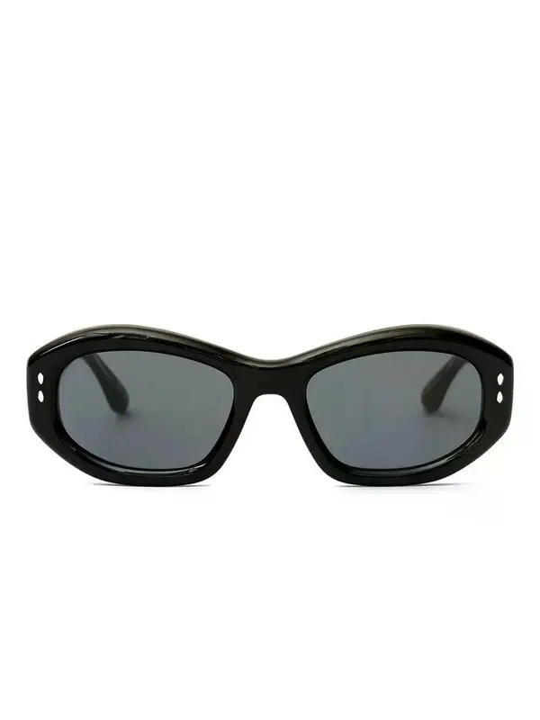 Isabel Marant Vancy Oval-frame Sunglasses - Black