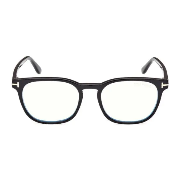 TOM FORD Square Acetate Eyeglasses - Black
