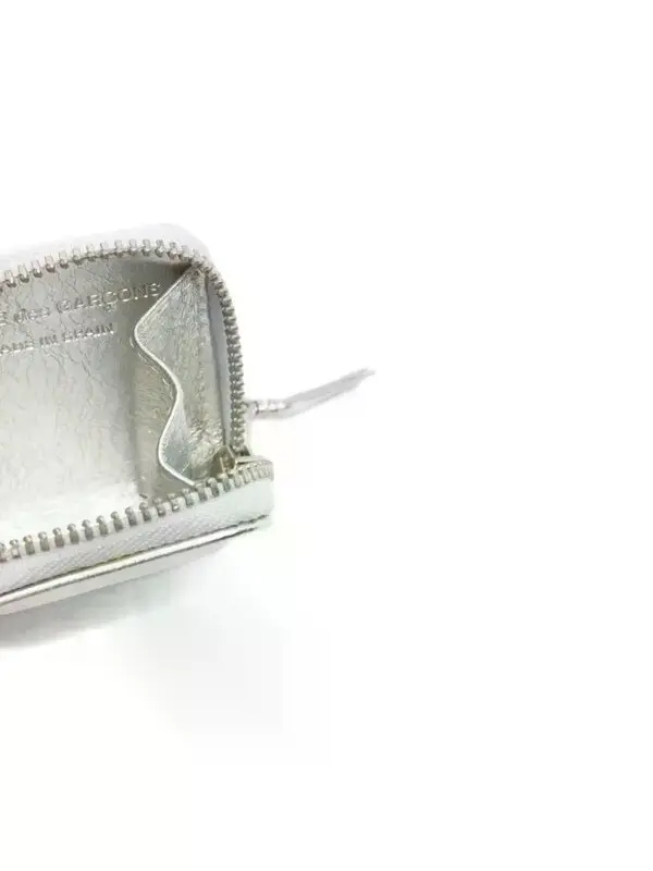 Play Comme Des Garcon Metallic Zip-around Coin Purse