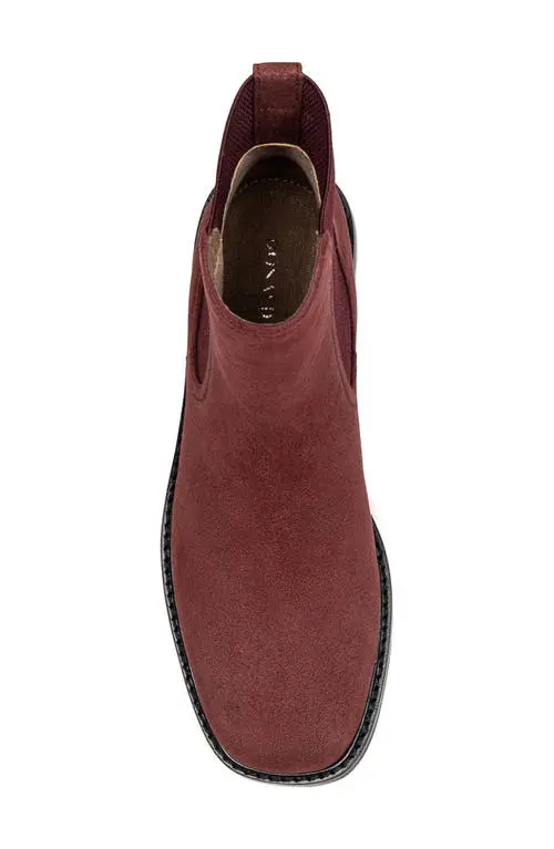 DONALD PLINER Suede Chelsea Boot With Studded Detail