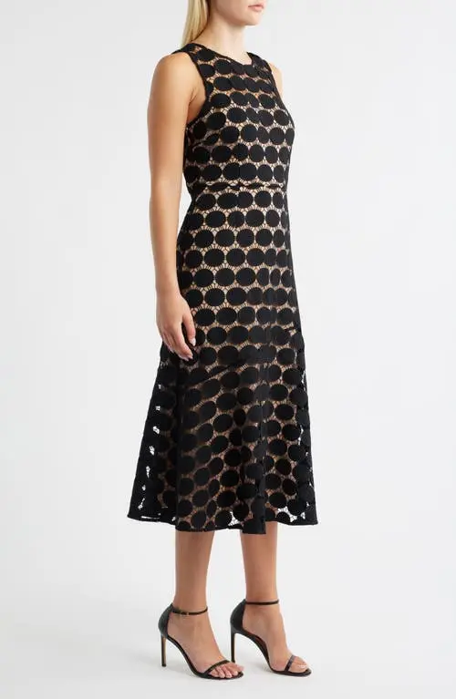 Sam Edelman Polka Dot Lace Midi Dress