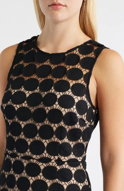 Sam Edelman Polka Dot Lace Midi Dress