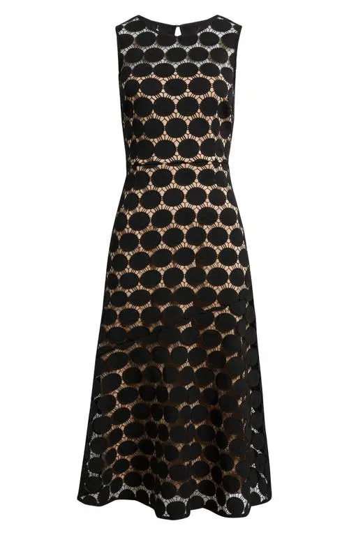 Sam Edelman Polka Dot Lace Midi Dress