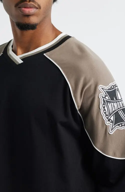 MEMORY LANE Oversize Shield Hockey Jersey