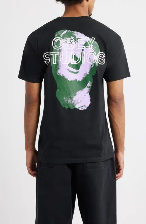 Obey Studios Statue Graphic T-shirt