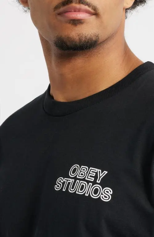 Obey Studios Statue Graphic T-shirt