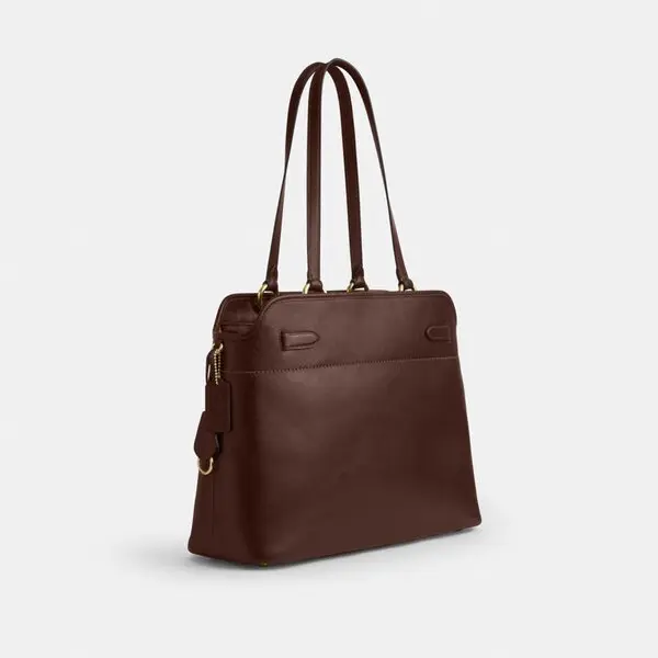 COACH® Easton Tote Bag - Smooth Leather/gold/maple